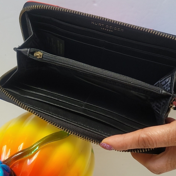 Kurt Geiger | Bags | Zip Around Leather Walletkurt Geiger London | Poshmark